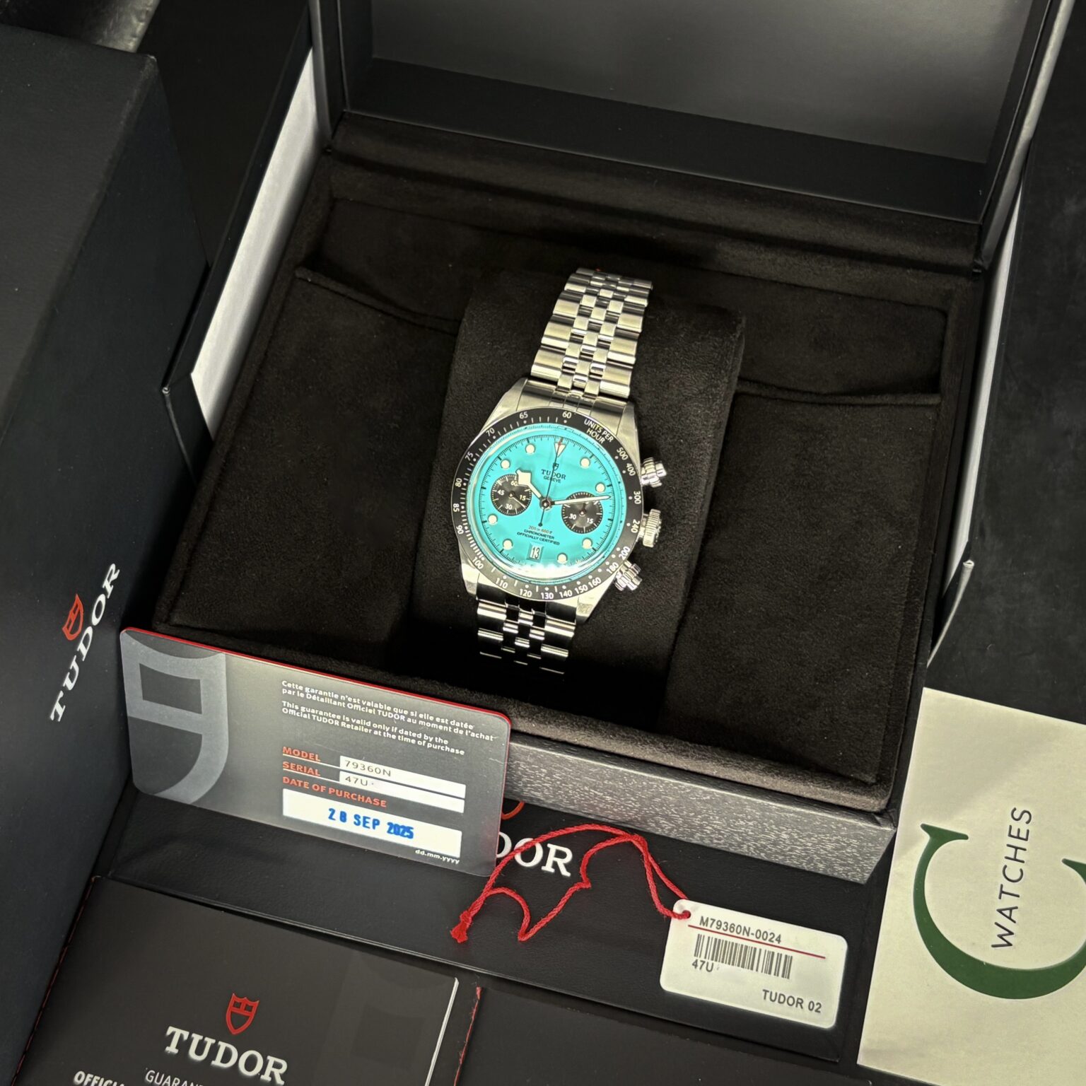 Tudor Black Bay Chrono "Flamingo" Blue - Charis Watches